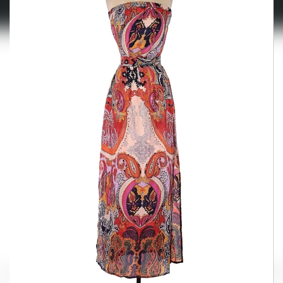 Hot Swag | Dresses | Hot Swag Colorful Paisley Sleeveless Maxi Dress ...